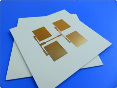 China Al₂O₃(96%) Ceramic PCB Built on Double Sided 1.0mm Substrates with 1oz 35um Copper and Immersion Gold for IGBT Heat Dissipation for sale