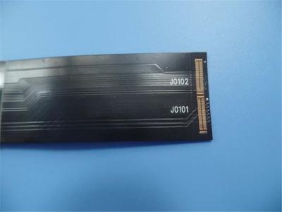 China Double access flexible PCBs coverlay Black Polyimide PCBs Circuit FPC Board Immersion Gold PCB for sale