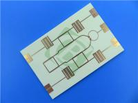 China Rogers RO4533 double-sided 35um copper weight PCB, 20mil Thickness, Green Solder Mask, and Immersion Gold Finish for sale