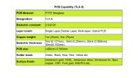 China Taconic's TLX-9 DK 2.50 built on 5mil , 10mil , 20mil , 30mil using in High Power Amplifiers for sale