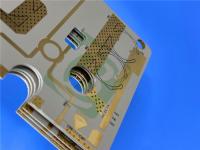 China RF-10 high frequency material PCB 2-Layer Copper Clad Laminate 10mil Core with ENIG Finish using in Microstrip Patch Antennas for sale