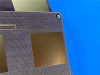 China F4BTMS220 PCB 2-Layer base on 5mil Core laminates 0.2mm Thickness with Black Solder Mask and Gold Finish using in Feed networks for sale
