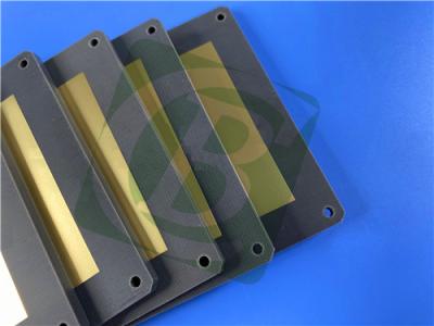 China F4BTMS255 2-Layer PCB built on 60mil Thick substrates with Immersion Gold Finish using in Radar,  radar for sale