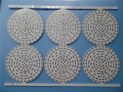 China Aluminum LED PCB Single Sided With 2 W / MK Thermal Conductivity Metal Core for sale