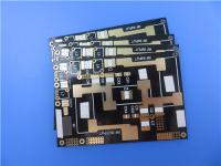 China F4BTMS430 fabircate PCB 2-Layer copper built on 10mil substarte with Immersion Gold Finish for  radar for sale