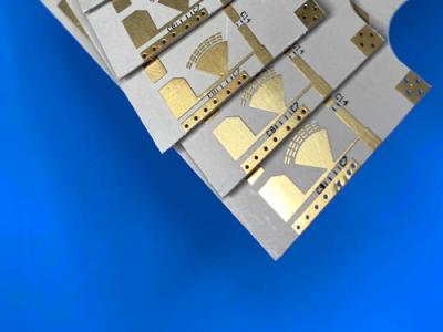 China CER-10 2-Layer Taconic's laminate 25mil core PCB with Immersion Gold Finish and low moisture absorption for sale