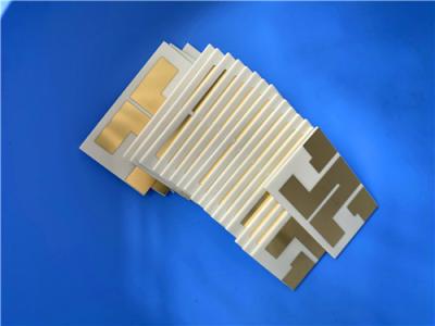 China Pure Gold Plating RF-60A manufacture Double-Sided PCB with built on 50mil laminate core manufacture for sale