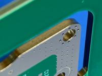 China RT/duroid 5880 + PP + TG170 FR-4 Hybrid PCB multi 3-Layer with ENIG and double-sided, no solder mask or silkscreen for sale