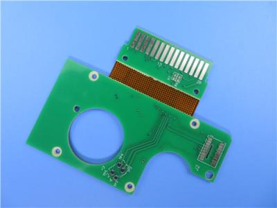 China Double Sided Rigid-flex PCBs Built on Tg170 FR-4 and Polyimide With Hot Air Soldering Green Solder Mask for POS Antennas for sale