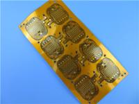 China Double Layer Flexible PCB Built On Polyimide with Immersion Gold and Yellow Coverlay for Tracking Device for sale