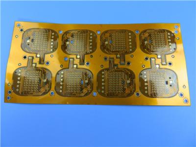 China Double Layer Flexible PCB Built On Polyimide with Immersion Gold and Yellow Coverlay for Tracking Device for sale