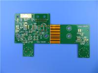 China 4 Layer Flex-rigid PCB Built On 1.6mm FR4 and 0.2mm Polyimide With Immersion Gold and Green Solder Mask For Instrument for sale