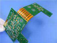 China 4 Layer Flex-rigid PCB Built On 1.6mm FR4 and 0.2mm Polyimide With Immersion Gold and Green Solder Mask For Instrument for sale