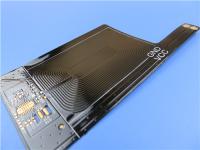 China Double Layer Flexible Pritned Circuit (FPC) Prototype with Black Coverlay and Immersion Gold for RFID for sale