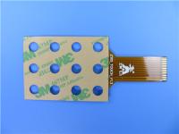 China Single Layer Flexible Printed Circuit Board With 3M Tape and Immersion Gold for Keypads for sale