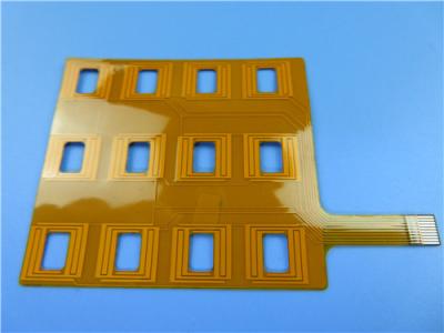 China Single Sided Flexible PCB On Polyimide With 3M Tape and Immersion Gold for Keypad Membrane for sale