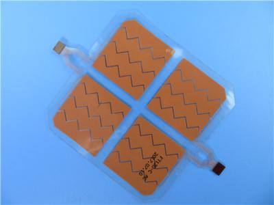 China Double Layer Flexible PCB Built On Transparent PET with Immersion Gold and PI Stiffener for Automobile Sensor for sale