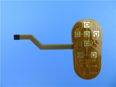 China 2 Layer Flexible Printed Circuit FPC Built On Polyimide With PI Stiffener and Immersion Gold for Capacitive Touch Screen for sale