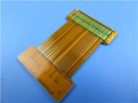 China Double Layer Flexible Printed Circuit on Polyimide With Gold Plated and FR-4 Stiffener for Electronic Toll Collection for sale