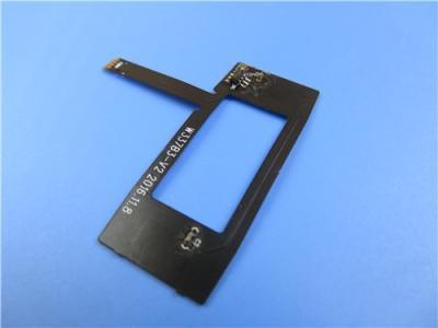 China Multilayer Flexible Circuit 4-layer FPC Built on Polyimide With Black Solder Mask and Immersion Gold for Touch Screen for sale