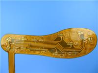 China 2-Layer Flexible Printed Circuit (FPC) Built on Polyimide With Immersion Gold and Stiffener for Sports Insole for sale