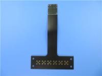 China Single Layer Flexible Printed Circuit (FPC) With 1.0mm FR-4 Stiffener and Black Solder Mask for Wireless Module for sale