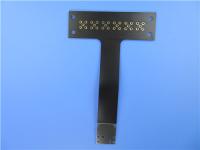 China Single Layer Flexible Printed Circuit (FPC) With 1.0mm FR-4 Stiffener and Black Solder Mask for Wireless Module for sale