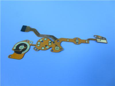 China Dual Layer Flexible Printed Circuit PCB (FPC) Built on Polyimide With Stiffener for PLC Automation for sale
