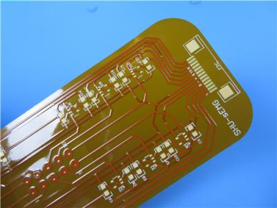 China Double Sided Flexible Printed Circuit (FPC) Built on 2oz Polyimide With Gold Plated for Analog Controller for sale