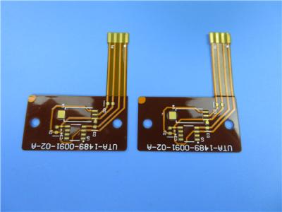 China Single Sided Flexible Printed Circuit (FPC) Built On Polyimide With Immersion Gold for sale