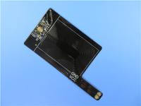 China Double Layer Flexible PCB Prototype Flexible Circuit with Black Coverlay for sale