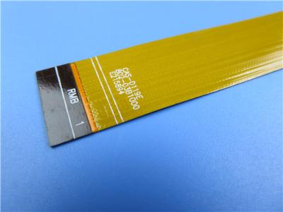 China Dual Layer Flex Printed Circuit Board With PI Stiffener on Head and Tail for sale