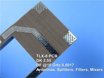 China Taconic High Frequency PCB Buitl on TLX-8 62mil 1.575mm with OSP for Directional Couplers for sale