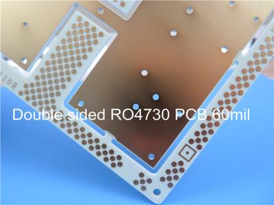 China Rogers RO4730G3 RF Printed Circuit Board 2-Layer Rogers 4730 60mil 1.524mm Microwave PCB with Immersion Tin for sale