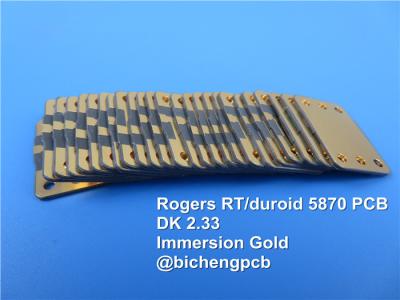 China Rogers RT/Duroid 5870 31mil 0.787mm High Frequency PCB for Radar Systems for sale