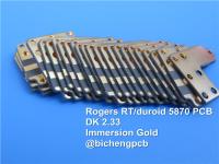 China Rogers RT/Duroid 5870 62mil 1.575mm High Frequency PCB for Point To Point Digital Radio Antennas for sale