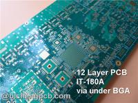 China 12-Layer BGA PCB, HDI PCB Blind via, Buried via Multi-layer PCB, High density interconnection PCB, Via and its function for sale