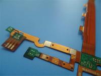China 4-Layer Multilayer flexible PCBs Rigid-flex PCBs Polyimide PCBs 0.2mm thick Immersion Gold with Yellow for sale