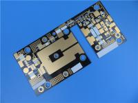 China RF-35 PCB High Frequency Printed Circuit Board 30mil 1.524mm Double Sided with Immersion Gold and Black Solder Mask for sale