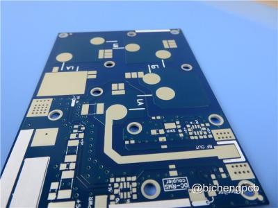 China 30mil RF-45 PCB High Frequency PCB with Blue Solder Mask Coating Immersion Silver on Pads for sale