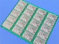 China 4 Layer High Frequency PCB Built On 2 Core of 10mil RO4350B with Immersion Gold for Wireless Antenna System for sale