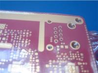 China Hybrid 10-Layer PCB Rogers RO4350 6.6mil+FR4 Hybrid PCB With Red Solder Mask and Immersion Gold for sale
