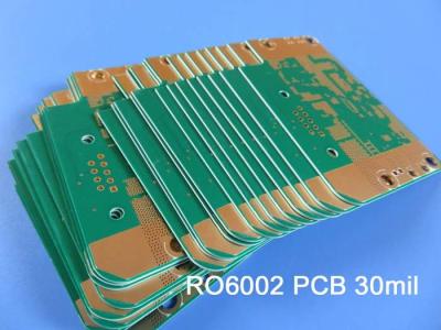 China Rogers HF PCB Built on RT/Duroid 6002 30mil 0.762mm DK2.94 With Immersion Gold for Global Positioning System Antennas for sale