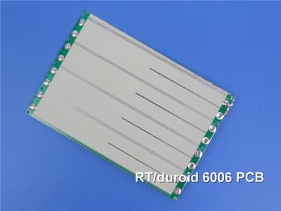 China Rogers RT/duroid 6006 High Frequency PCB on 25mil, 50mil and 75mil Coating Immersion Gold for Ground Radar Warning for sale