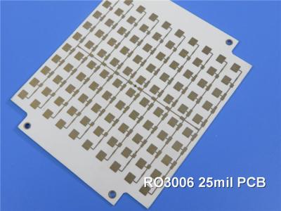 China Rogers RO3006 Microwave PCB 2-Layer Rogers 3006 25mil 0.635mm Circuit Board DK6.15 DF 0.002 High Frequency PCB for sale