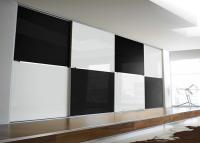 China Black and White Color Safety Tempered  Glass Panel for Back Walls for sale