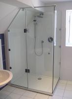 China ANSIZ97.1 Straight Corner Shower Enclosure Glass Tempered Safety for sale