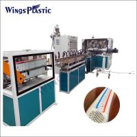 China Plastic PVC Garden Hose Manufacturing Machine / PVC Fiber Braided Pipe Production Line for sale
