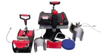 China Semi Automatic T Shirt 5 In 1 Combo Heat Press Machine for sale