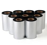 China 12mm Width Thermal Transfer Wax Carbon Black Printer Ribbon suitable for Printer for sale